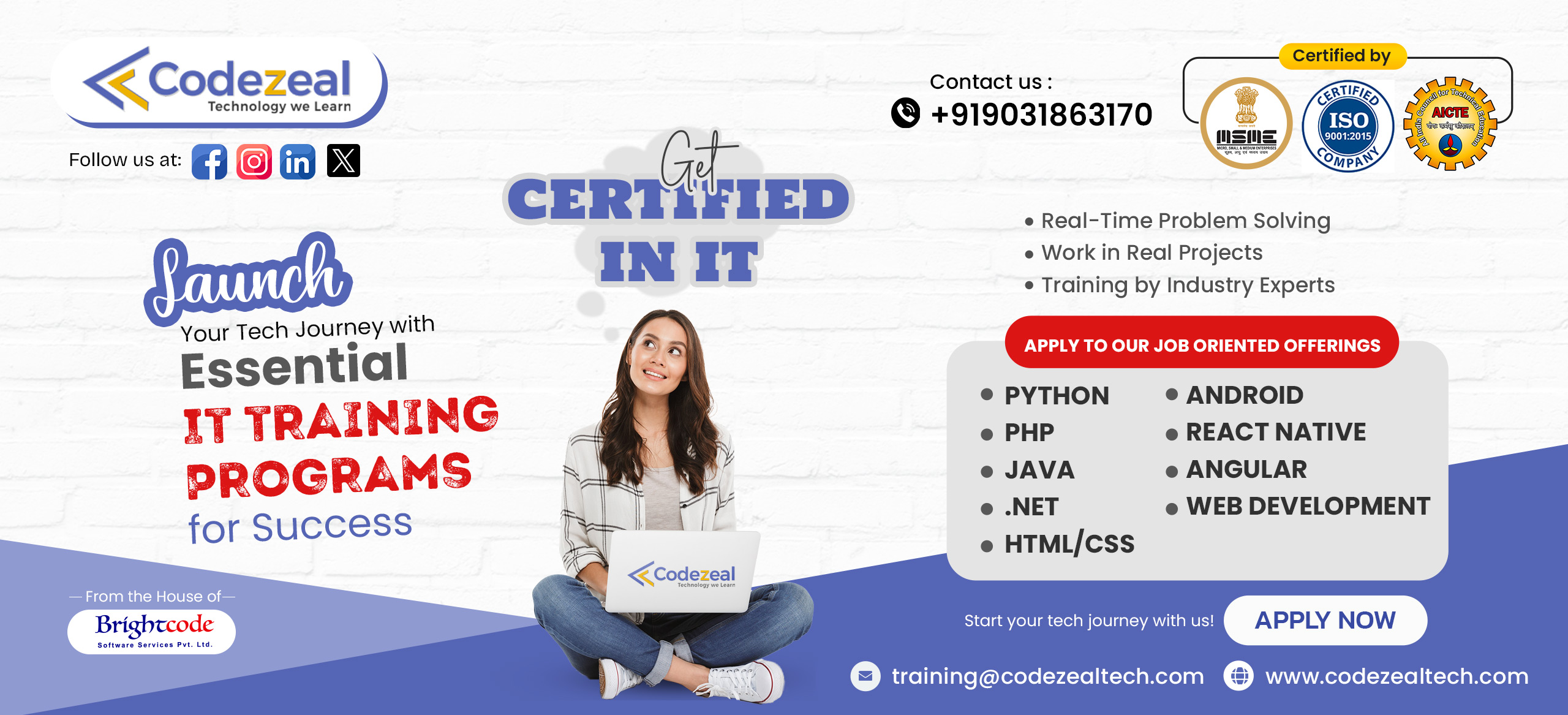 IT Training with Live Projects on Python, PHP, .NET in Ranchi